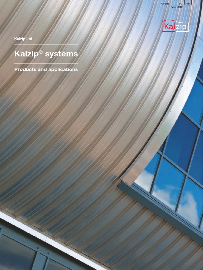 Kalzip Systems - Products and Applications | PDF | Sheet Metal | Roof