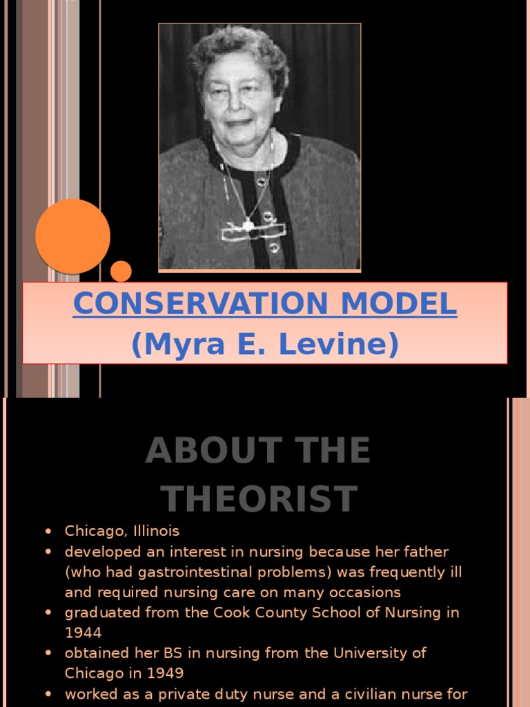 Applying Levine's Conservation Model to Care for a Patient with ...