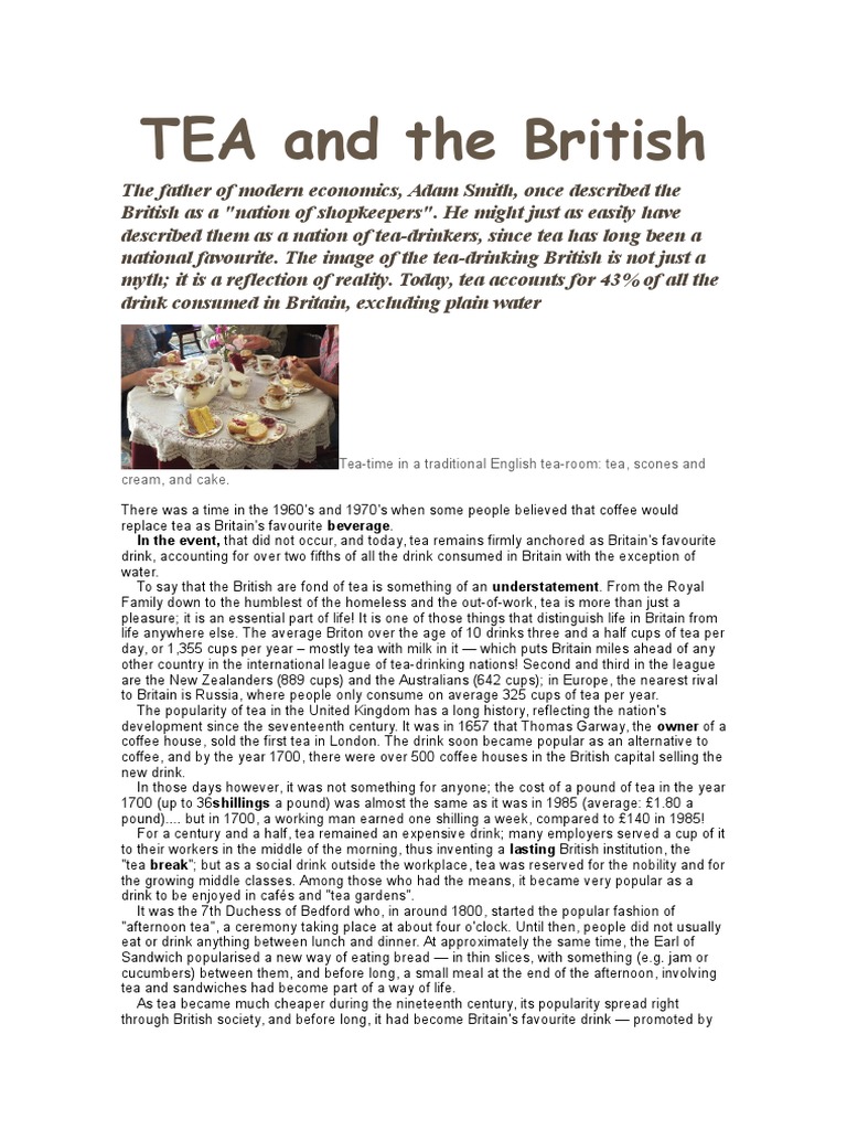 TEA and The British | PDF | Tea | Drink