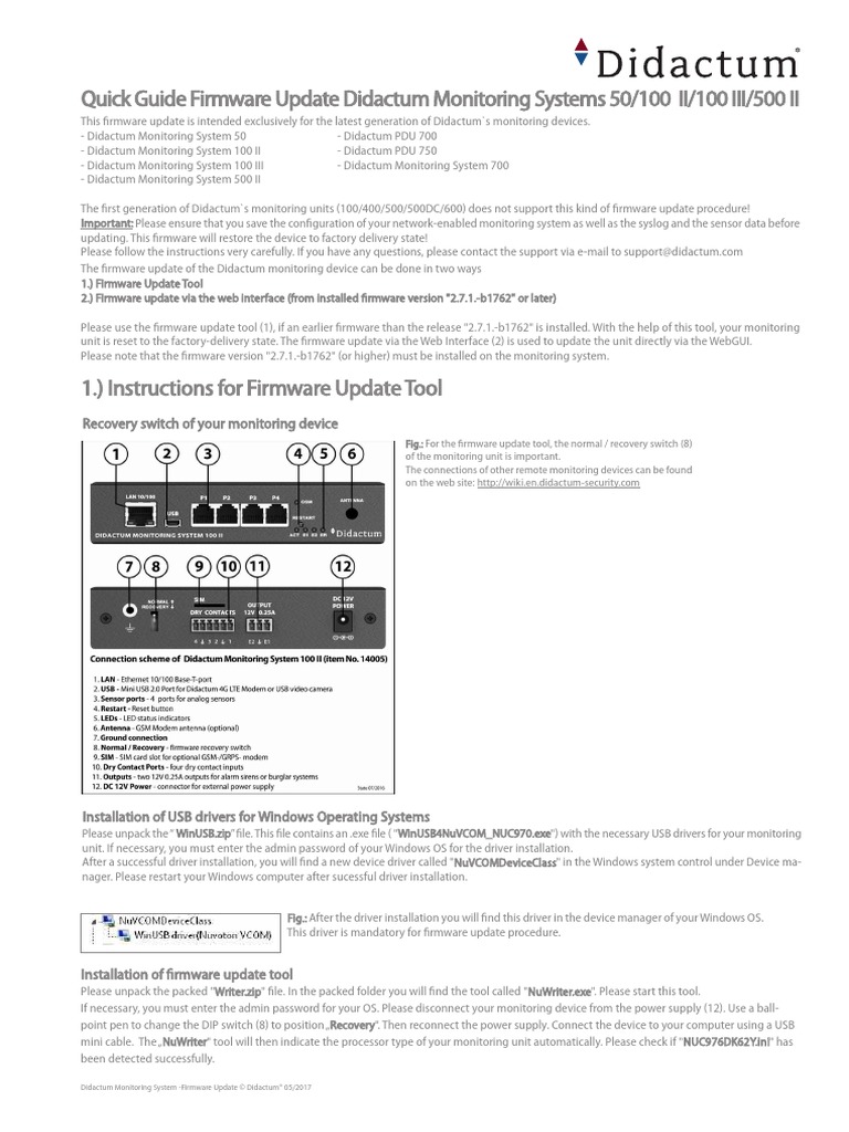 Quick Start Guide Didactum Monitoring System 500 II | PDF | Installation (Computer Programs ...