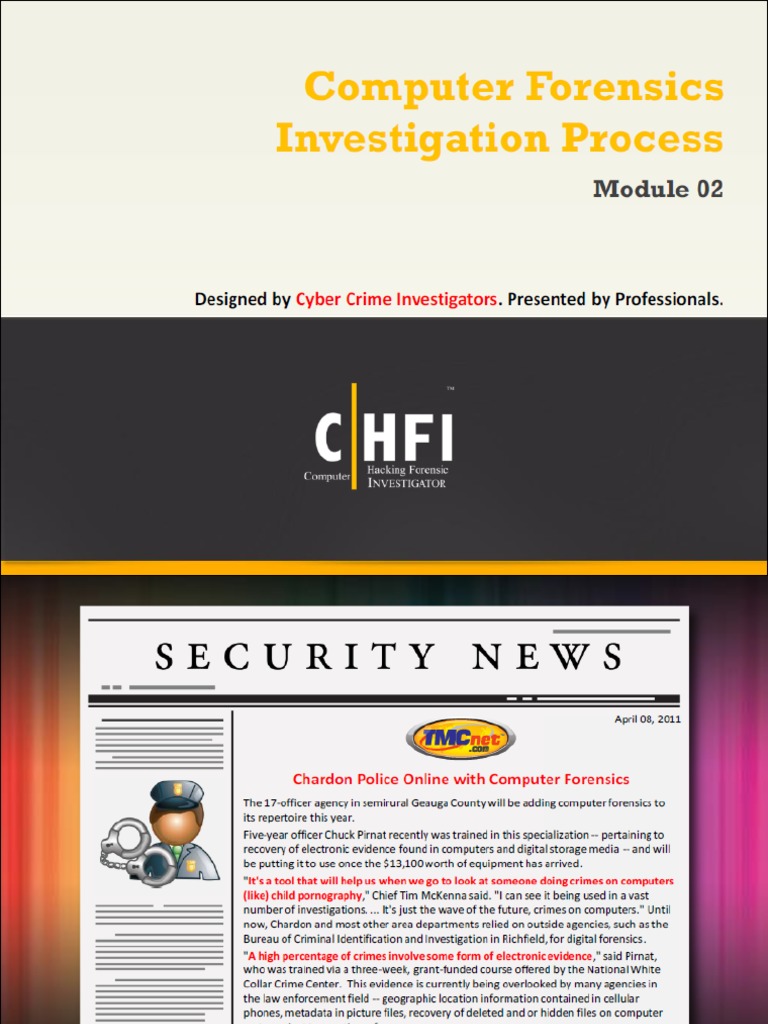 Module 02 Computer Forensics Investigation Process | PDF