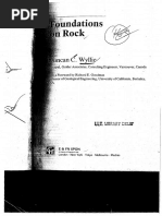 Foundation On Rock | PDF | Deep Foundation | Foundation (Engineering)