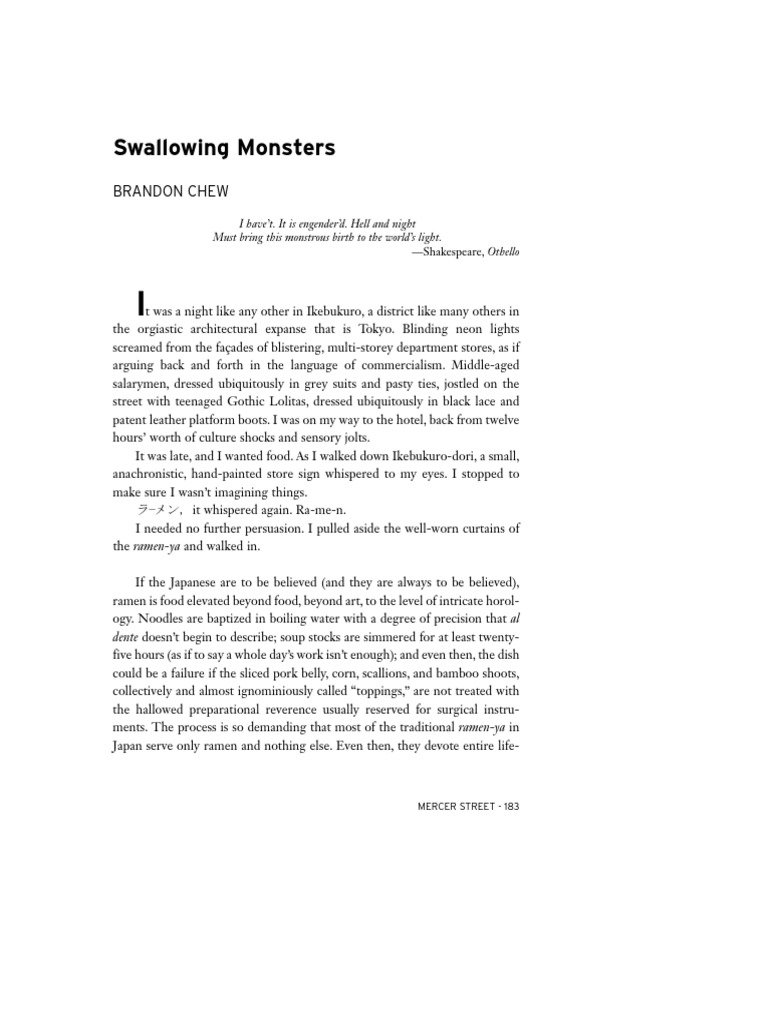 Chew Swallowing 08 | PDF | Ramen