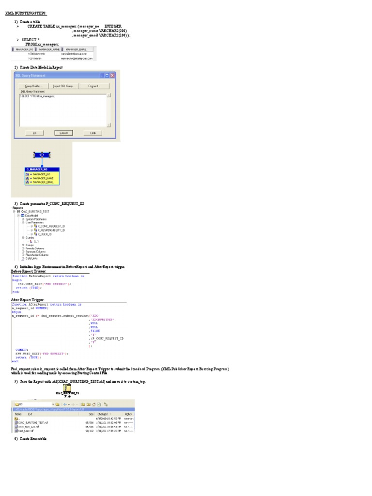 Xml Bursting Steps Pdf Zip File Format Portable Document Format