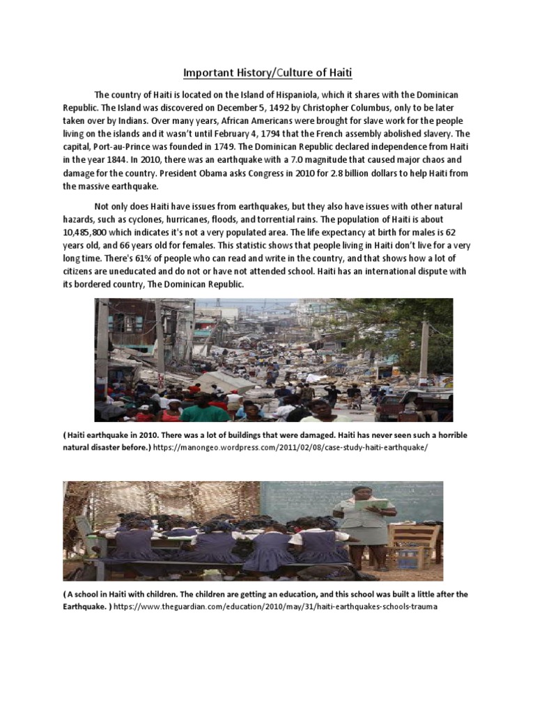 Important History Haiti | PDF