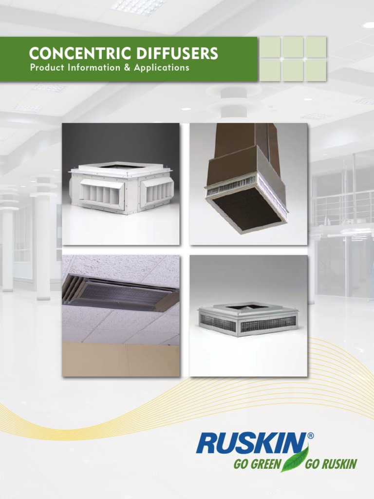Concentric Diffusers Product Information | PDF | Duct (Flow) | Building ...