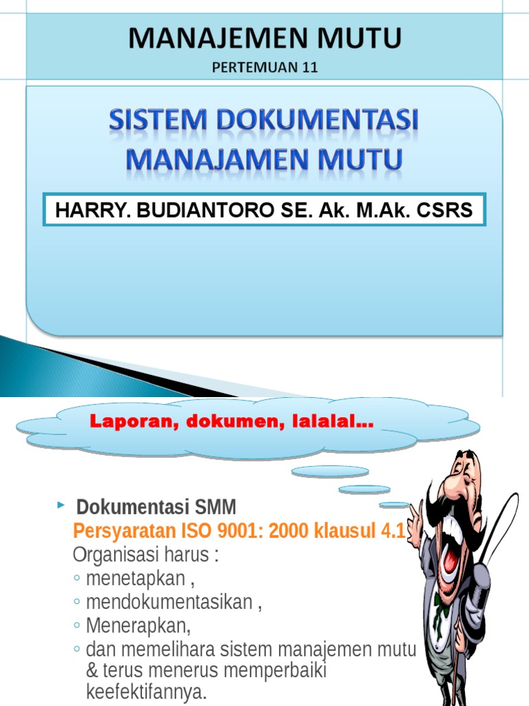 PT 11 Sistem Dokumentasi Manajemen Mutu | PDF