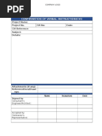 Site Instruction Template | PDF