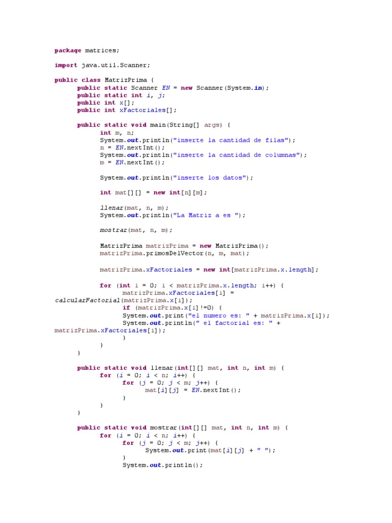 Package Import Public Class Public Static New Public Static Int Public Int Public Int Public