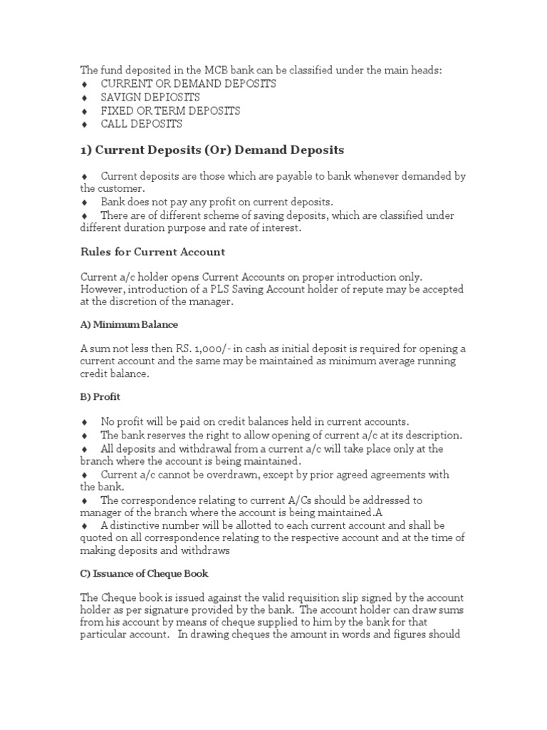 Mcb Bank Report | Letter Of Credit | Cheque | Free 30-day Trial | Scribd