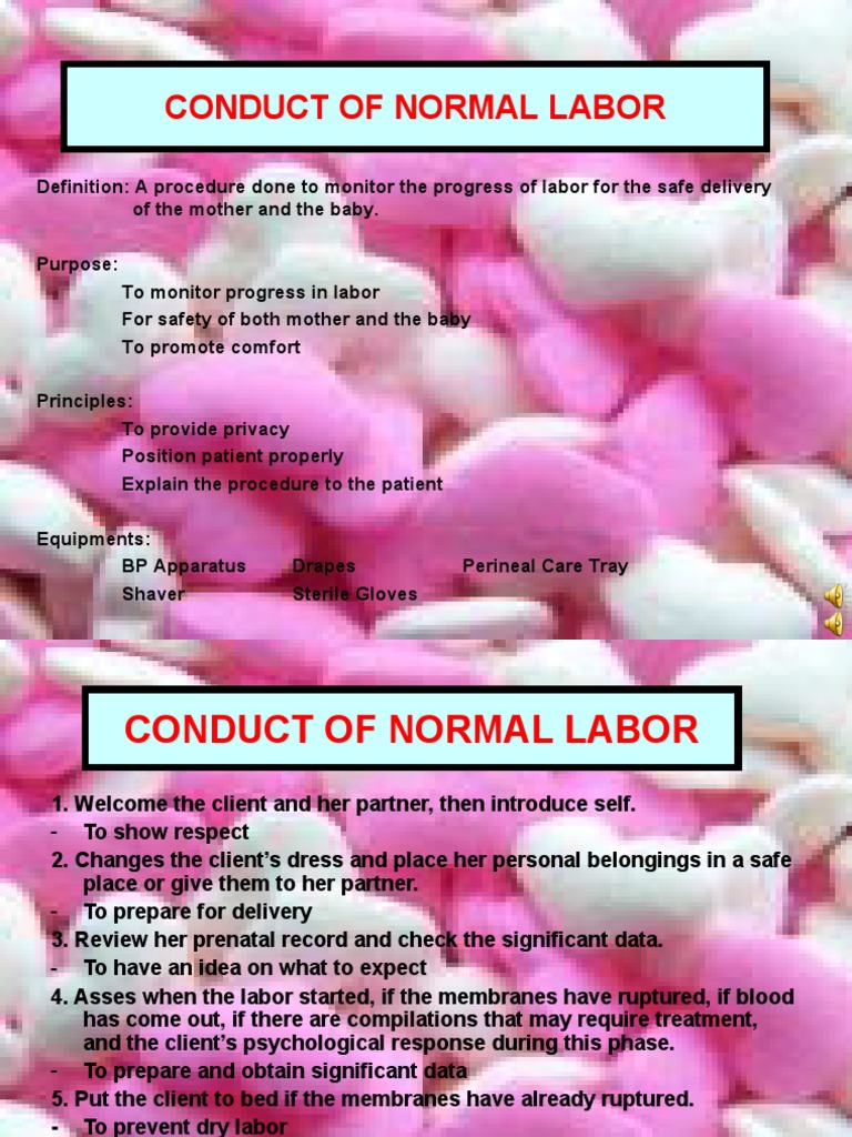 Conduct of Normal Labor | PDF | Childbirth | Fetus