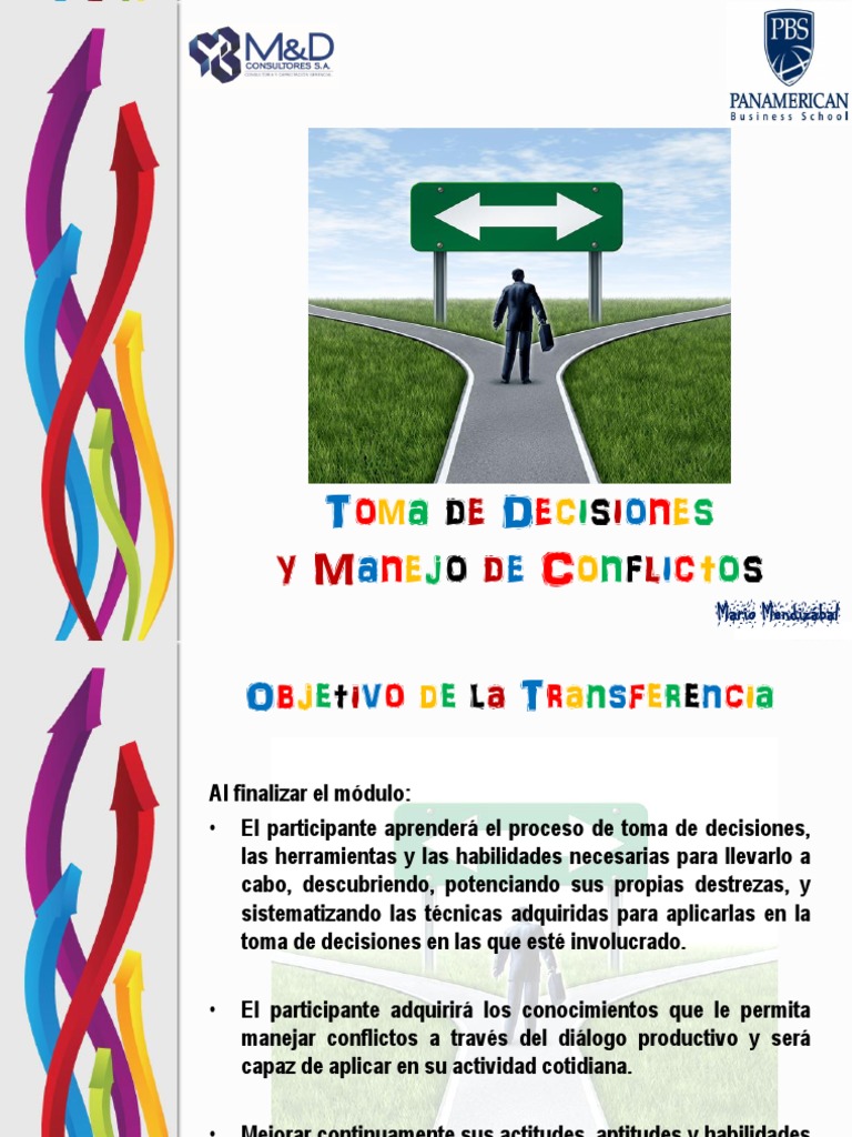 Toma de Decisiones y Manejo de Conflictos PDF | PDF | Conflicto ...