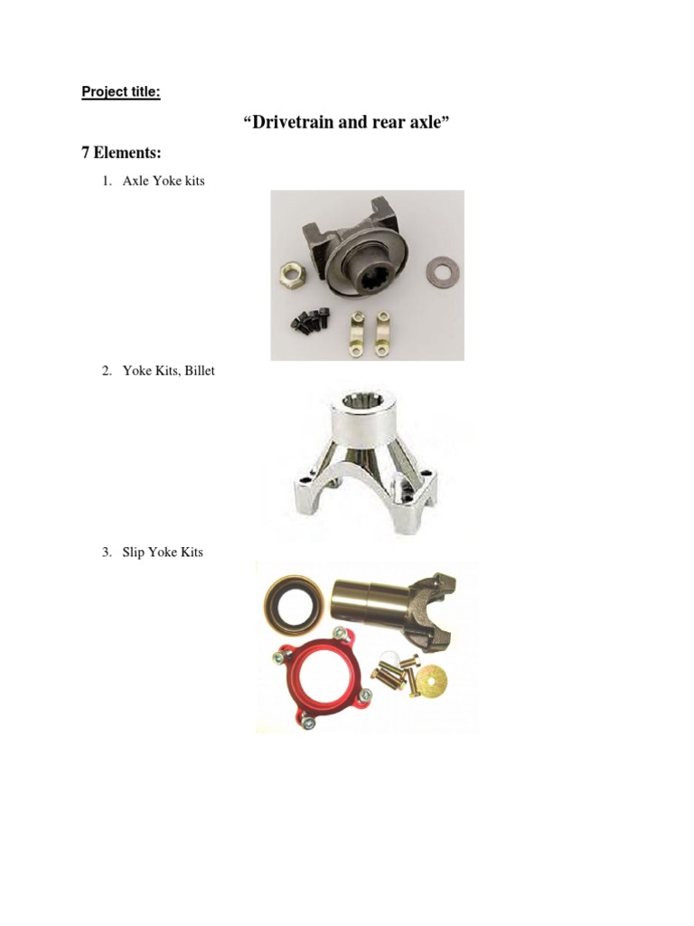 Rear Axle PDF | PDF | Transmission (Mechanics) | Axle