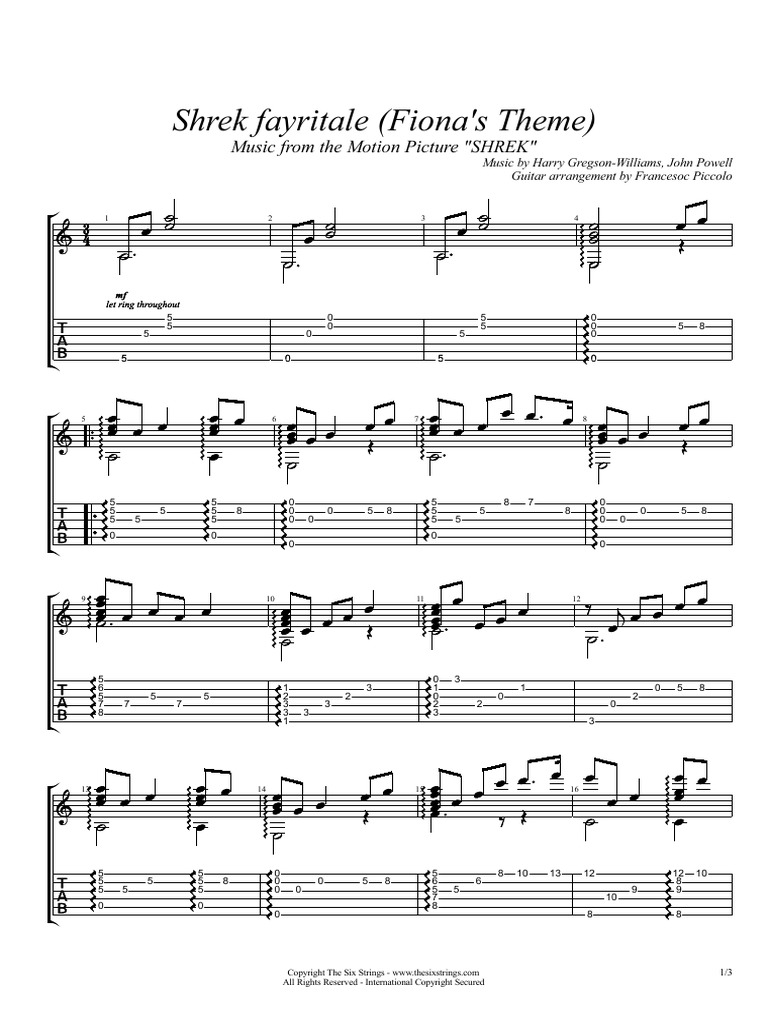 13 Shrek Fayritale Fiona s Theme From Shrek | Dream Works Animation ...