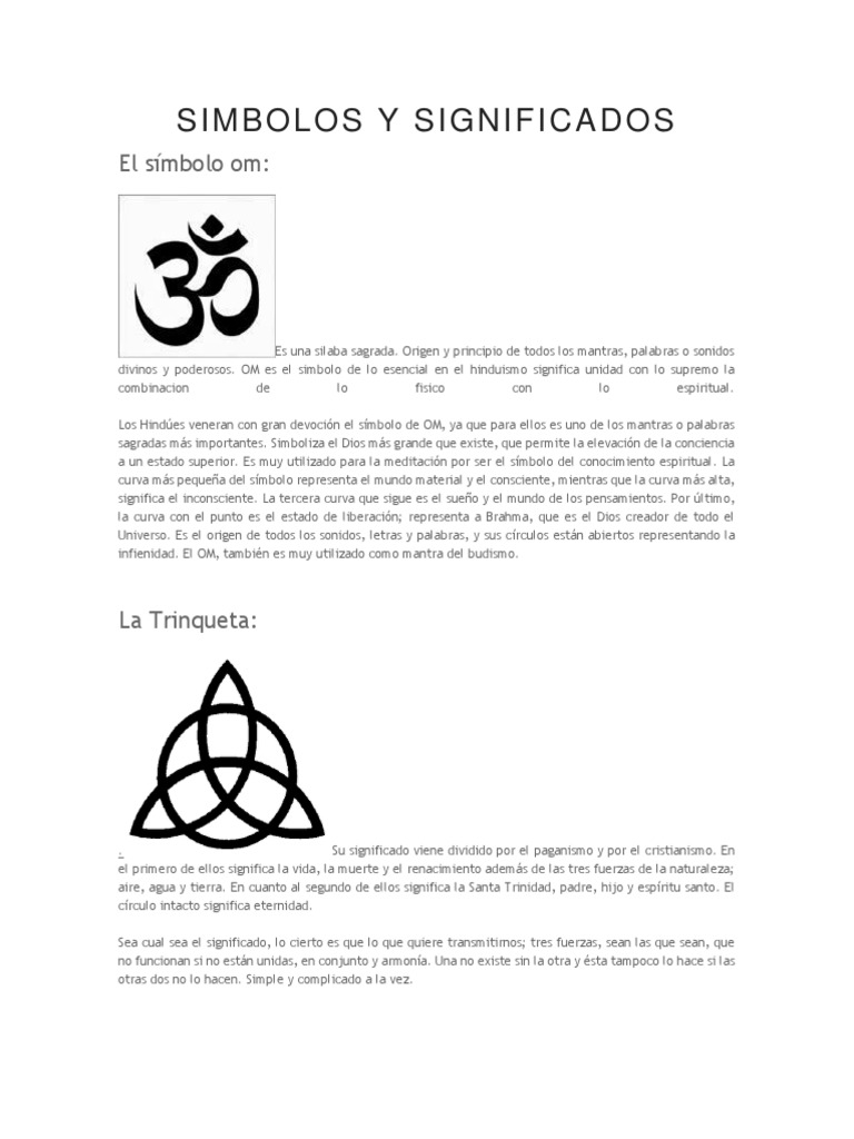 Significado de Símbolos Mágicos | PDF | Los símbolos | Misticismo