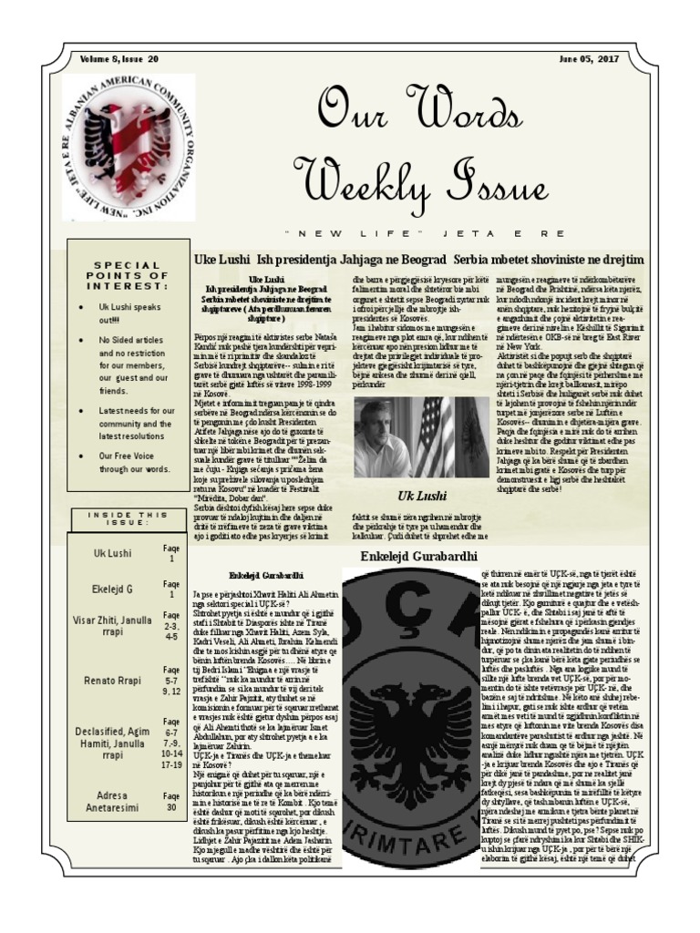 Newsletter Volume 8 Issue 20 | PDF