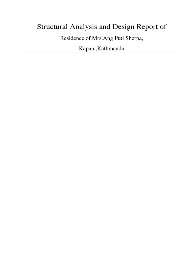 Design and Analysis Report Building | Download Free PDF | Structural ...