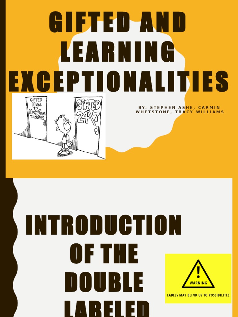 Twice Exceptional | PDF | Intellectual Giftedness | Learning Disability