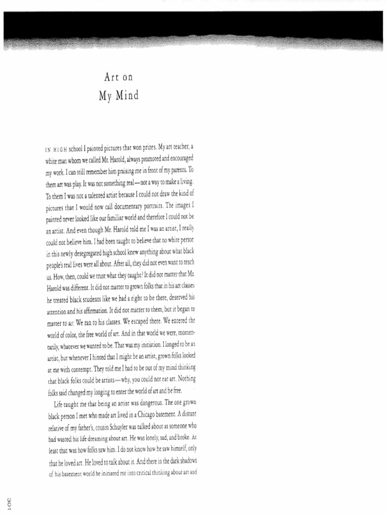 Art On My Mind. Visual Politics. Bell Hooks PDF | PDF | Foreign ...