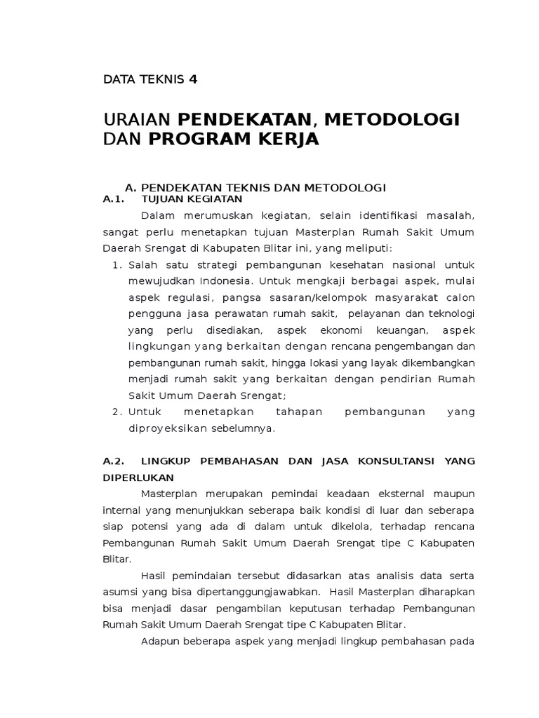 Contoh Ustek Masterplan | PDF