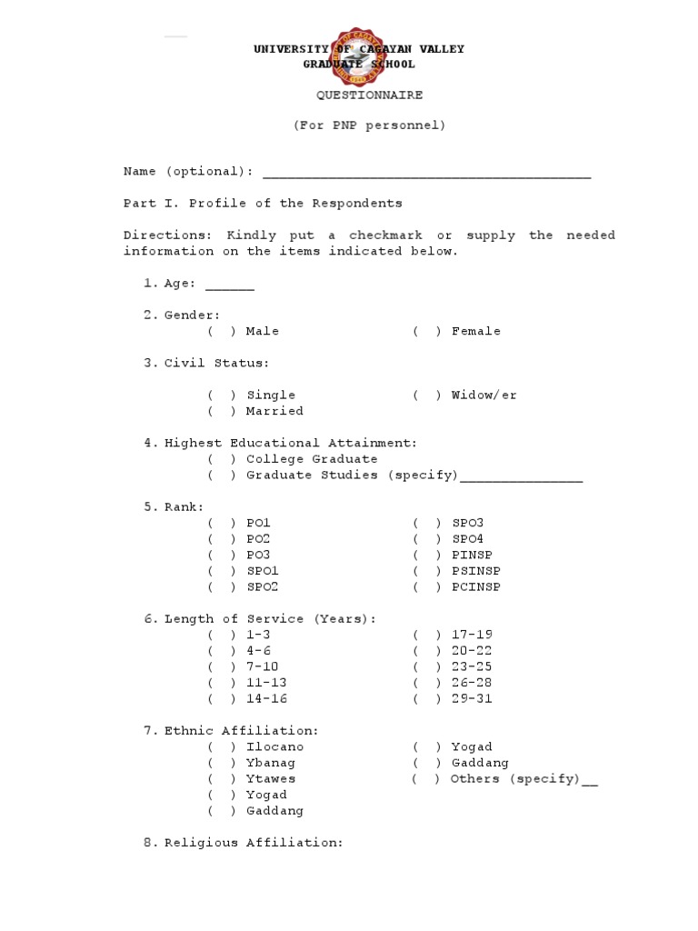 Questionnaire | PDF | Substance Abuse | Drug Rehabilitation