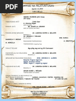 Iskrip para Sa Buwan NG Wika (Lakan at Lakambini) | PDF