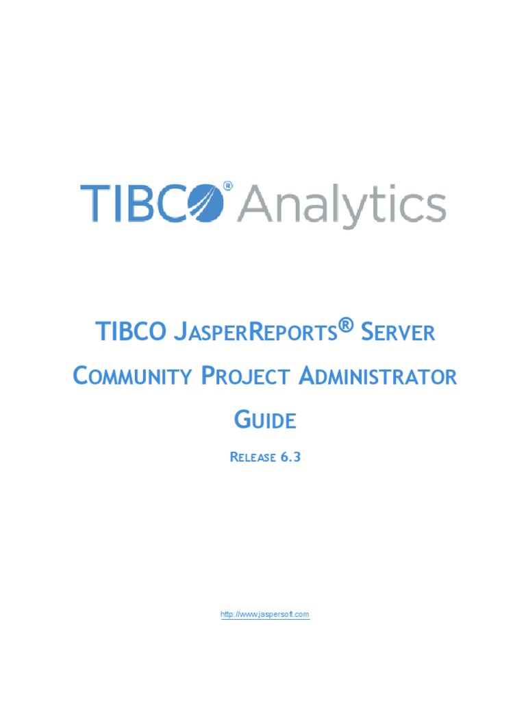 JasperReports Server CP Admin Guide PDF | PDF | Portable Document Format | User (Computing)