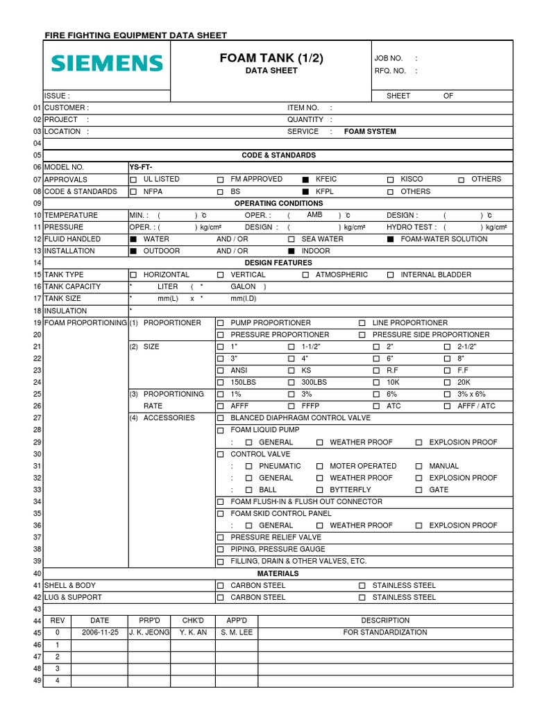 Foam Tank | PDF | Valve | Foam