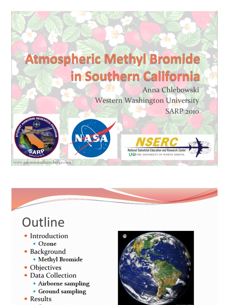 Methyl Bromide Pollution in California | PDF | Ozone Depletion | Ozone