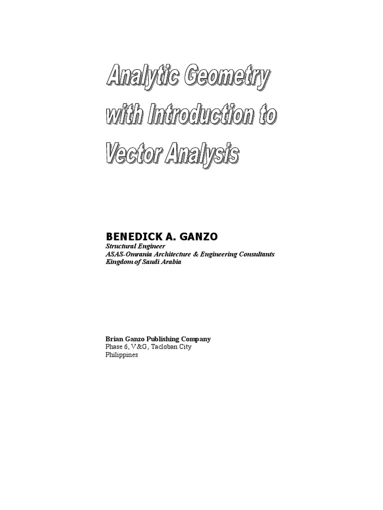 Analytic Geometry Part 1 | PDF | Analytic Geometry | Cartesian ...