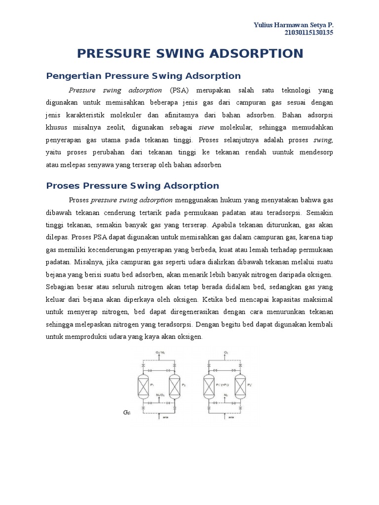 Pressure Swing Adsorption | PDF