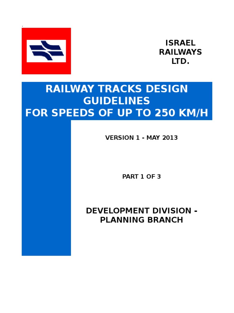 Ir Tracks Design Guideline - Part 1-1 | PDF | Track (Rail Transport ...