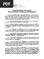 Sample Form of Sworn Statement Tagalog | PDF