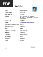 Simple Biodata Format | PDF