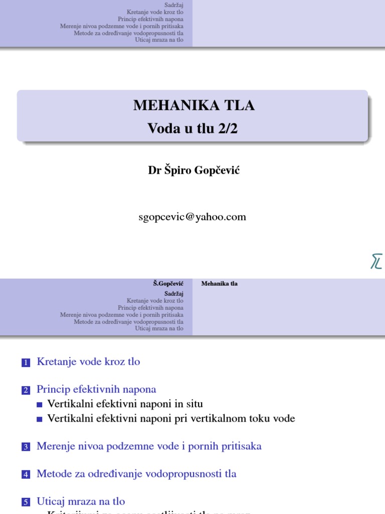 Voda U Tlu 2 | PDF