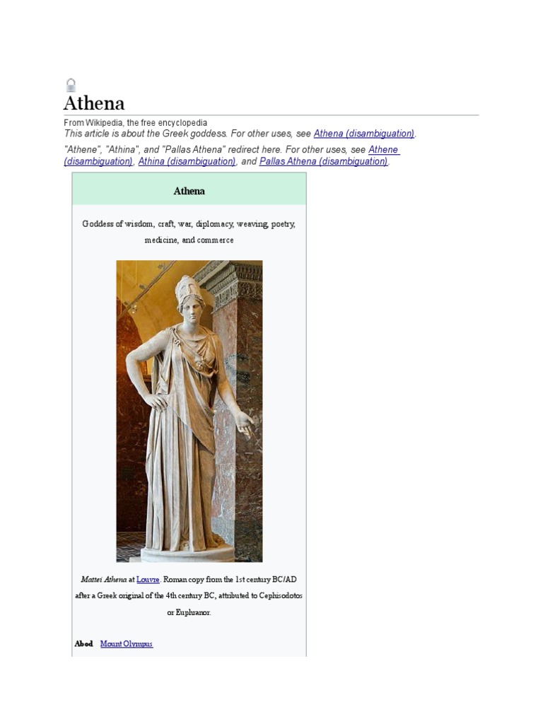 Athena | PDF | Athena | Paris (Mythology)
