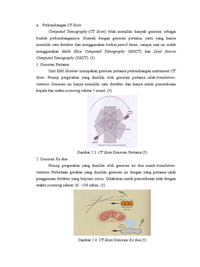 Perkembangan CT Scan | PDF | Metode & Bahan Ajar | Sains & Matematika