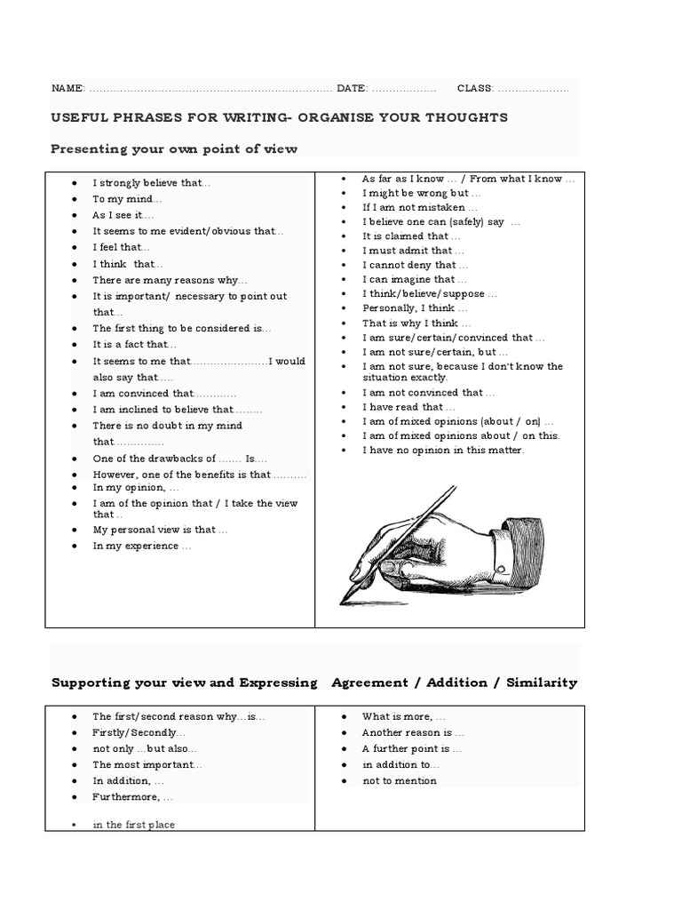 Useful Phrases Linking Words For Advanced Writing PDF | PDF | Cognitive ...