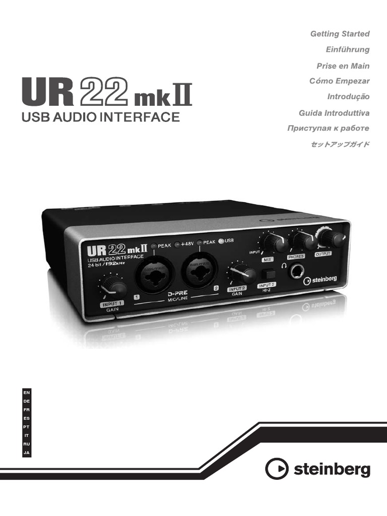 Ur22mkII en | PDF | Usb | Installation (Computer Programs)