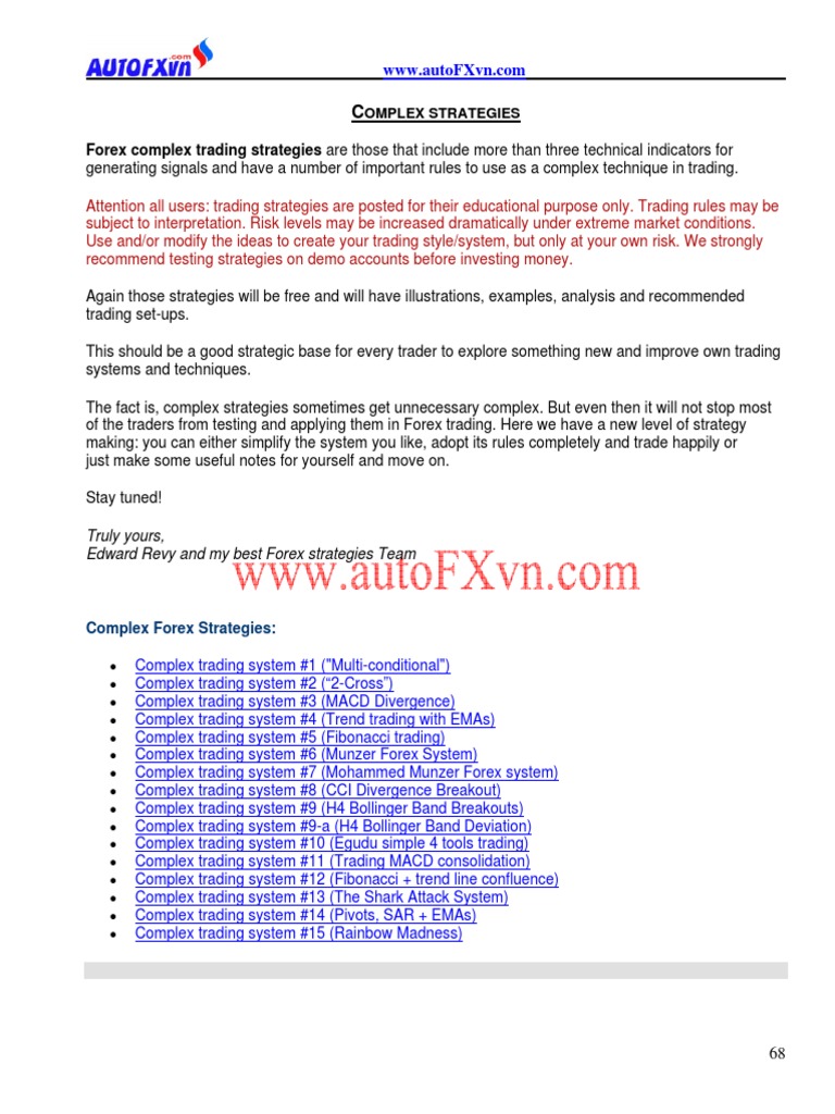 Trading Strategies Complex PDF | PDF | Financial Markets | Technical Analysis