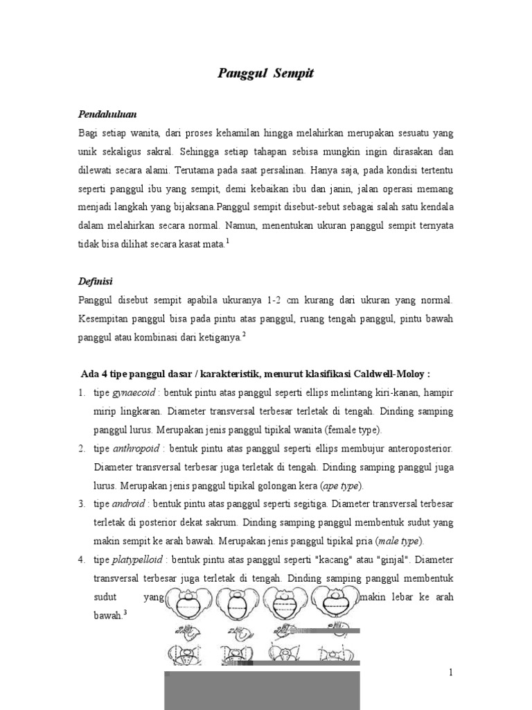 Panggul Sempit Teori | PDF
