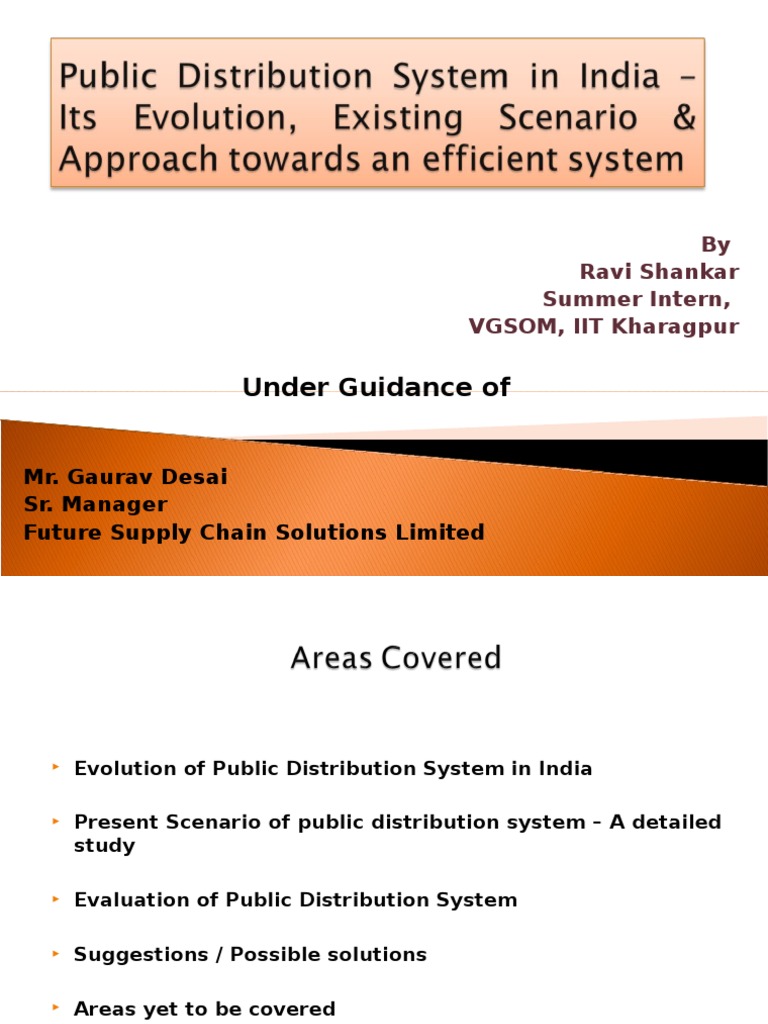 Overview of India's Public Distribution System | PDF | Economies | Business