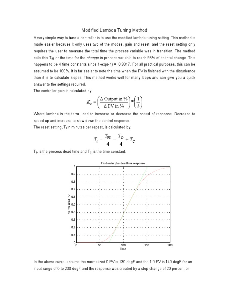 Modified Lambda Tuning Method | Download Free PDF | Applied Mathematics | Electrical Engineering