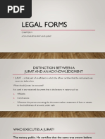 Jurat vs. Acknowledgement - What'S The Difference? | PDF | Notary ...
