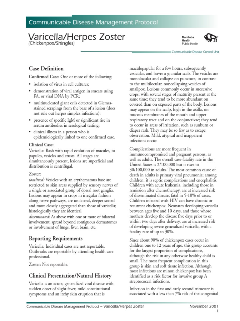 Varicella PDF | PDF | Rtt | Health Care
