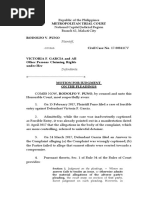 Sample Complaint For Replevin | PDF | Plaintiff | Complaint