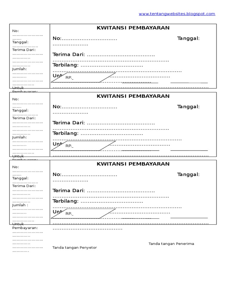 Kwitansi Ms Word | PDF