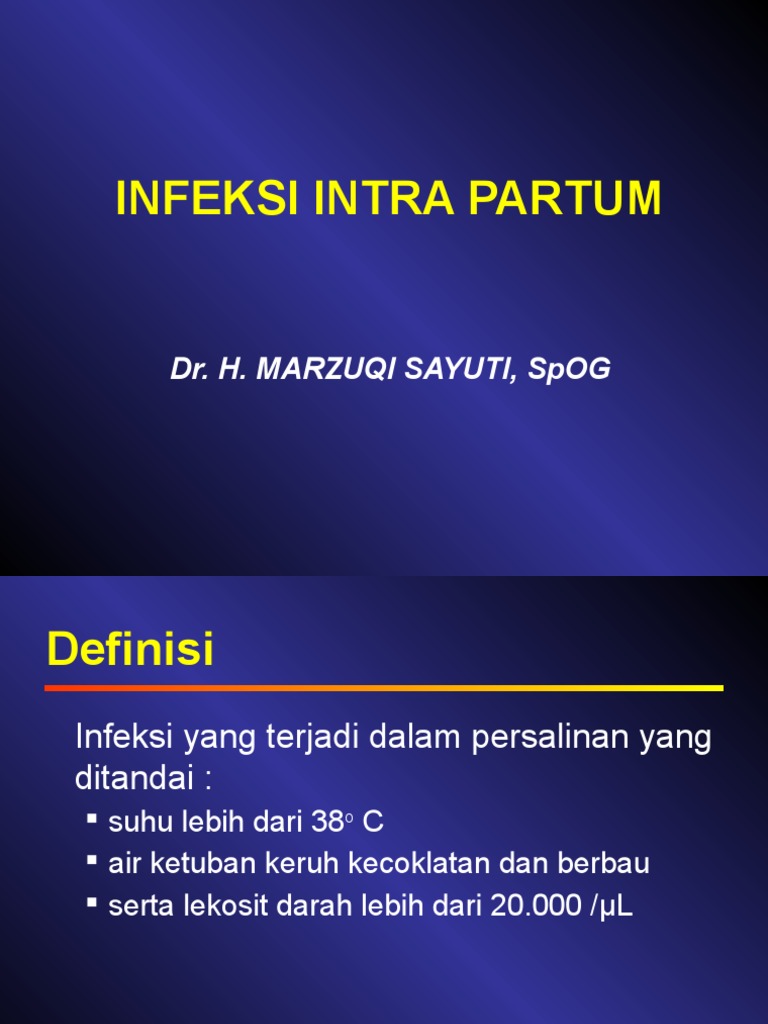Infeksi Intra Partum | PDF
