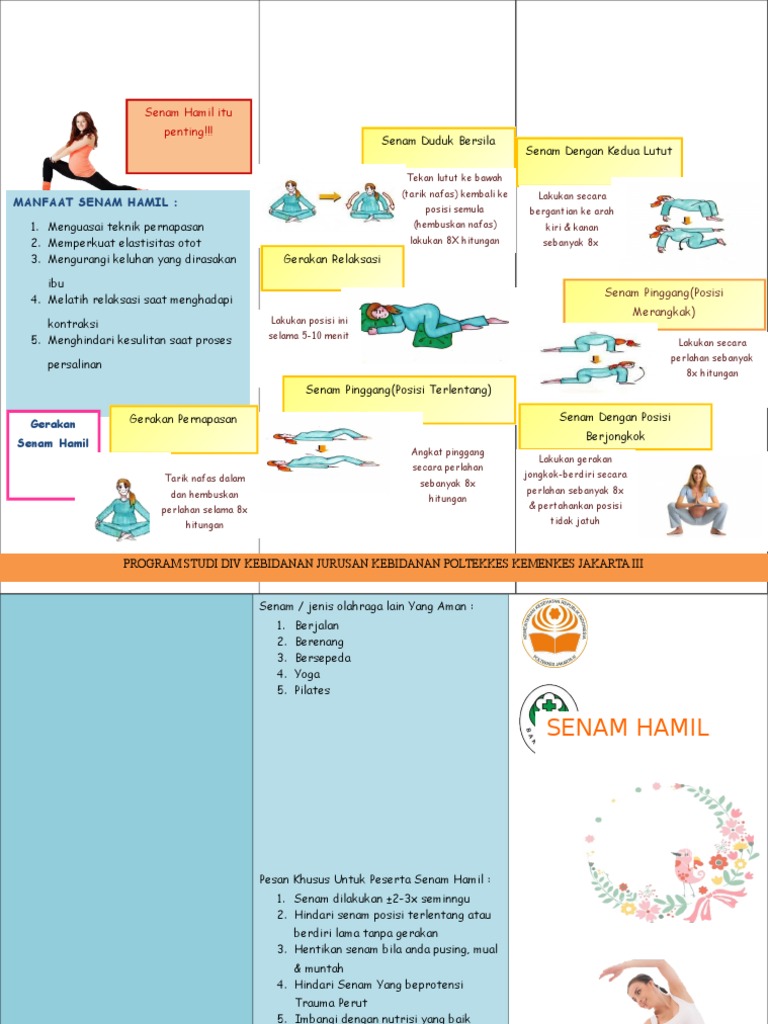 Leaflet Senam Hamil | PDF