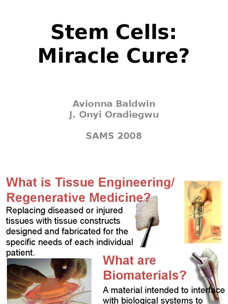 Stem Cell Presentation | PDF | Cell Potency | Stem Cell